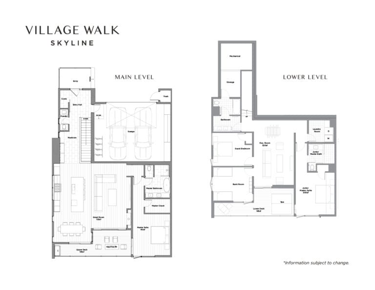 Floor Plans - Village Walk Skyline